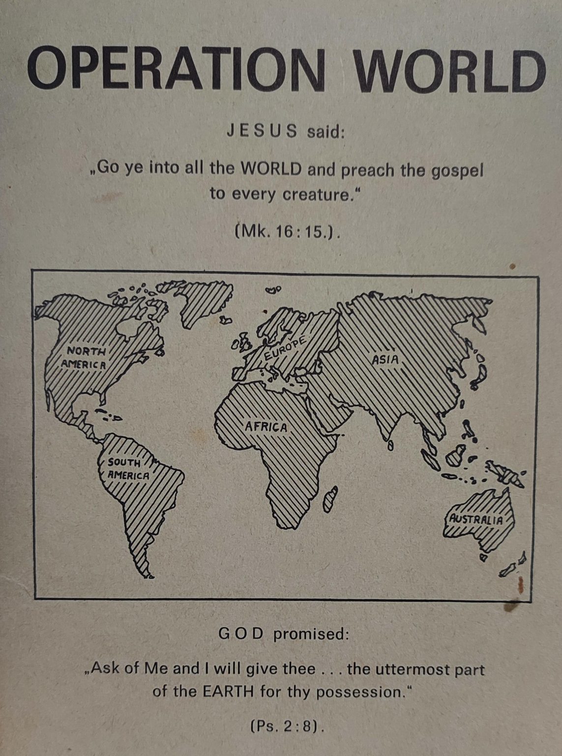 Welcome - Operation World